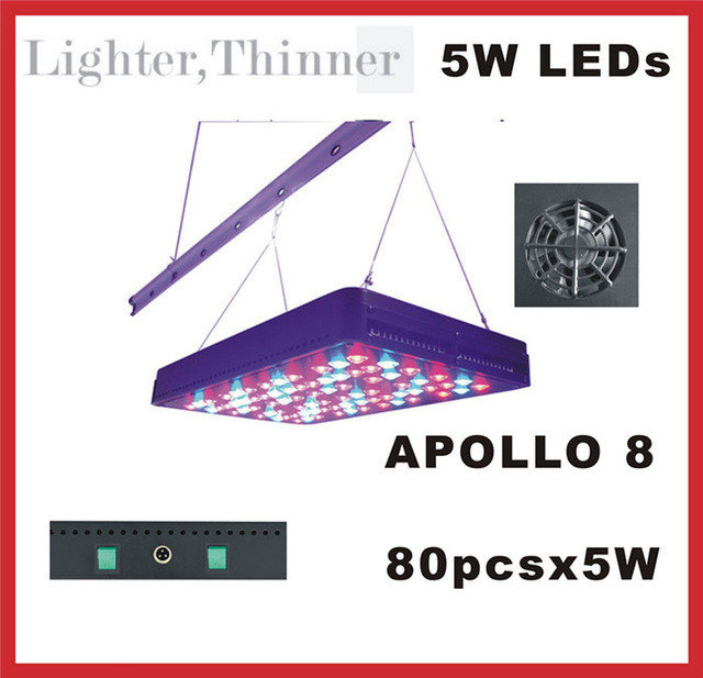 Apollo-8 80pcs 5w LED Design High Penetration 400w Plants LED Grow Light Panel