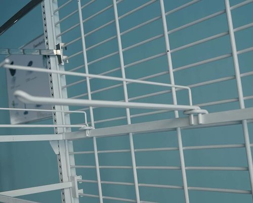Metal Gridwall Shelf Display And Storage 600mm Width 1800mm Height