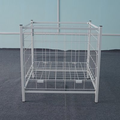 Big Goods Retail Display Baskets Advertising Wire Basket 4 Castors