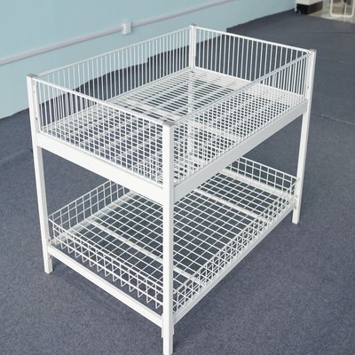 Advertising Retail Display Wire Baskets Double Layers 150KG Loading Capacity