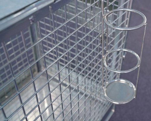 Strong Logistics Cage Trolley / Heavy Duty Shopping Cart 300kg Load Capacity