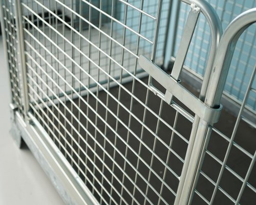 Heavy Duty Metal Storage Cage Steel Calf Box Metal Q235 Steel Material