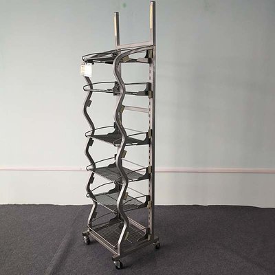Floor Stand Supermarket Shelf Display , Metal Wire Display Racks Pen-004-1