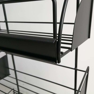 Magazine Display Rack Shelf Fittings , Store Display Stand 3mm Wire Depth