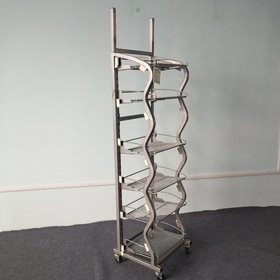 Six Layers Custom Wire Display Racks Floor Type L*W*H  700*600*1000 Size