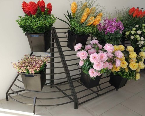 Garden Metal Flower Plants Display Racks 936X936X1377 MM Powder Coated