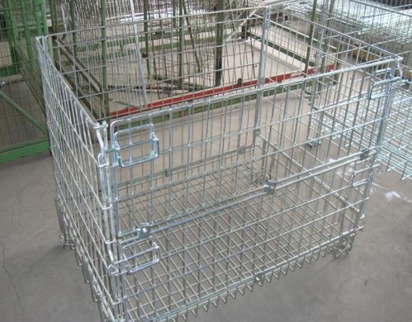 Wire Mesh Storage Cages , Metal Security Cage Steel Q235 Material