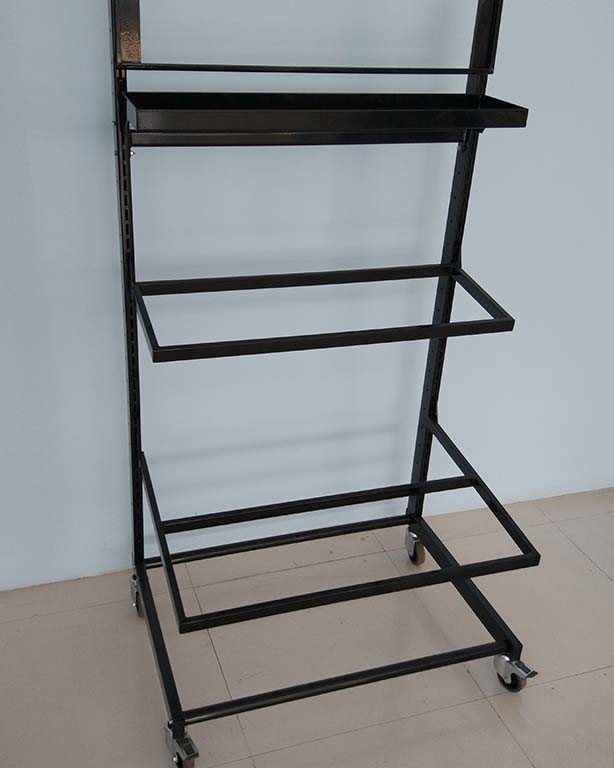 Mobile Flower Display 100kg Loading Capacity With Vases And Shelf