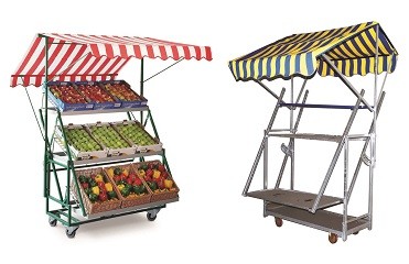 2 Layer Shop Fruit Vegetable Display Rack