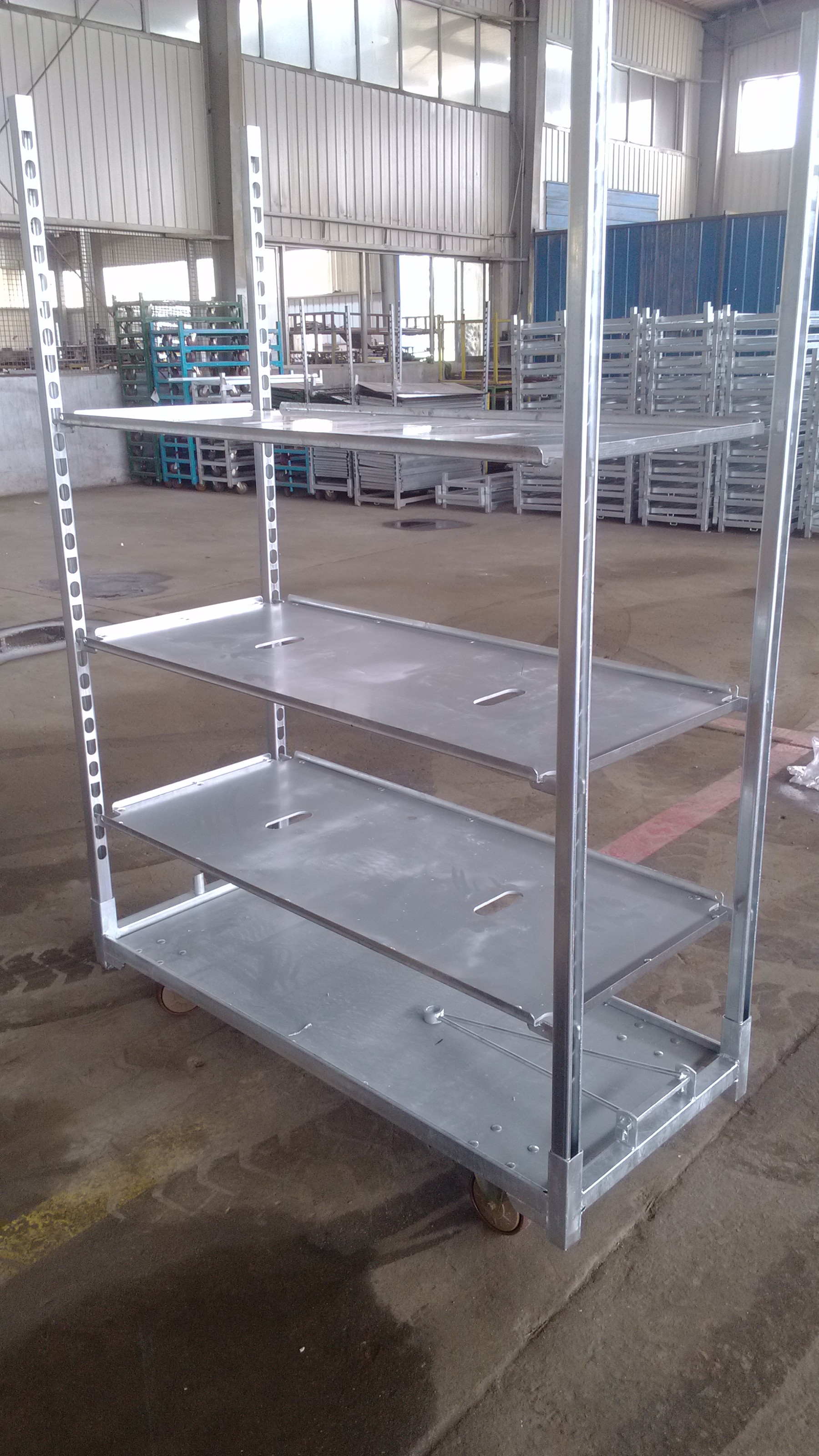 Transporting Powder Coating Q235 Dutch Flower Trolley