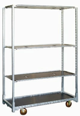 PP Wheel Transport Multi Shelf CC Plant Nursery Carts