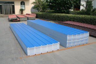 China 3 layer heat insulation corrugated upvc roof sheet 1130mm/upvc trapezoidal roofing sheet for workshop supplier
