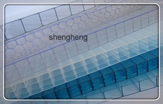 China top quality pc hollow transparent roofing sheet/polycarbonate skylight roof sheet supplier