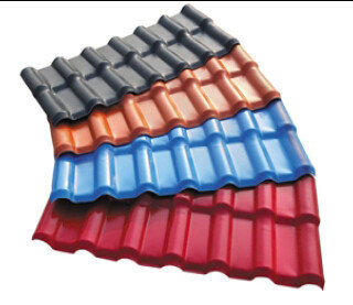royal type synthetic resin colored roof tile/ASA+PVC roofing tile 2.5mm thickness/teja pvc supplier