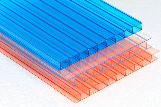 polycarbonate hollow sheet/pc skylight roof sheet/pc sheet for greenhouse/multi wall pc sheet supplier