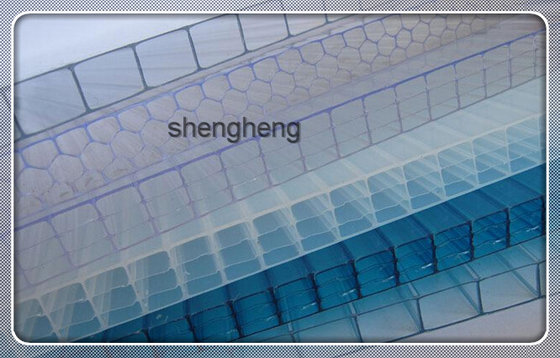top quality pc hollow transparent roofing sheet/polycarbonate skylight roof sheet supplier