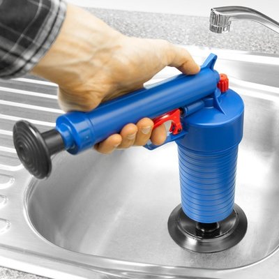 New Compressed Air Pump Drain Plunger Bathroom Sink Drain Unclog Sewer Cleaner