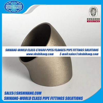 copper nickel UNS C70600 CUNI 9010 pipe fittings Elbows-Long Radius-DIN 86090