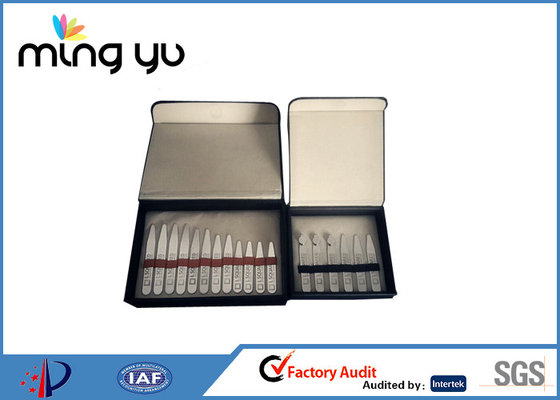 Garment Metal Collar Stays With Magnets PU Box Packaged Stainless Steel 430