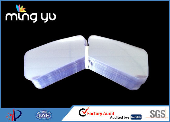Transparent Shirt Collar Butterfly Plastic PVC / PET 0.25mm 0.30mm Thickness