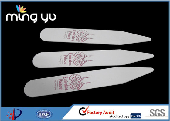 PVC Mens Shirt Collar Stiffeners / Environmental White Shirt Collar Bones