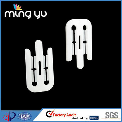 3.3cm Rectangle Transparent Plastic Shirt Clips PS Material Plastic Clothes Clips