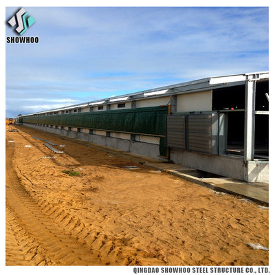 Cheap steel construction farm building for chicken poultry breeding house