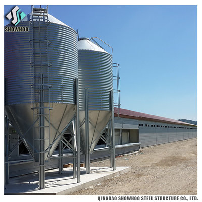 Commercial Steel Frame Broiler Poultry Farm Shed Prefabricated Chicken House Designs For Sale
