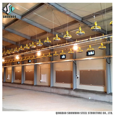 Commercial Steel Frame Broiler Poultry Farm Shed Prefabricated Chicken House Designs For Sale