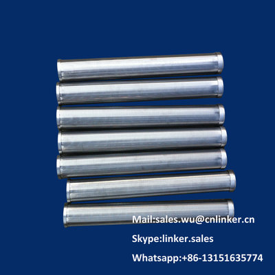 Stainless steel wedge wire pipe ,20 micro Filter Element