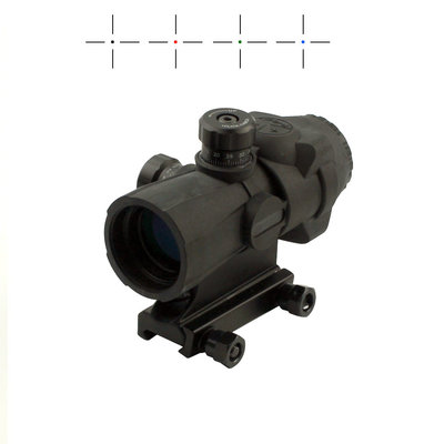 Illuminated Tactical AR Scopes Green Red Dot Magnified Ar Optics Heavy Duty