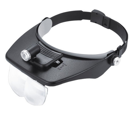 Surgical LED Magnifying Glass , Wearing Lighting Welding Helmet Magnifier