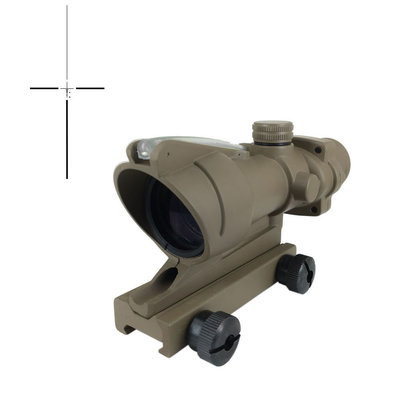 Red or Green Adjustable Rifle Scope Wide Targeting View Battery Free