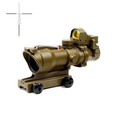 Illumination Fiber AR Optics Scope 4 Power Red Dot Scope 32mm Night Vision