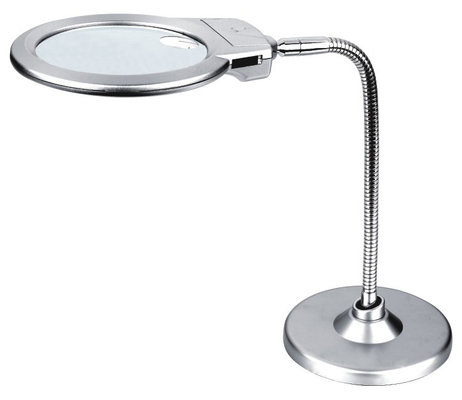 7x Goose Neck Desktop Magnifying Glass LED Chip For Lab Technicians