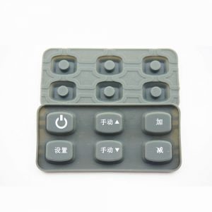 Eco Friendly Conductive Silicone Buttons , 12 Button Keypad Long  Lasting