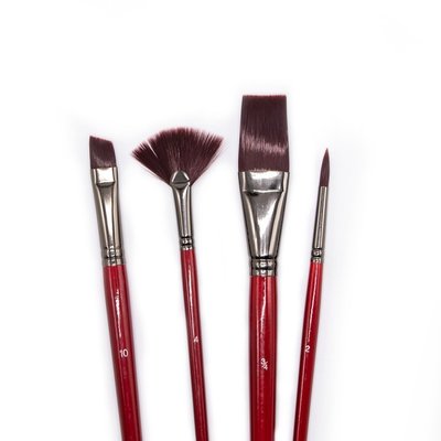 Mixed Shape Copper Ferrule Art Paint Brush Set