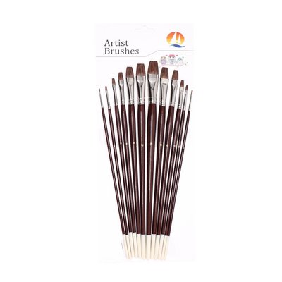 Nickel Clad Copper Ferrule #8 Pony Hair Paint Brush