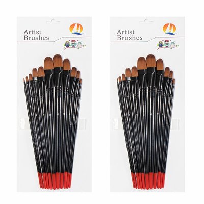 Kids Tempera Artist Paint Brushes Set