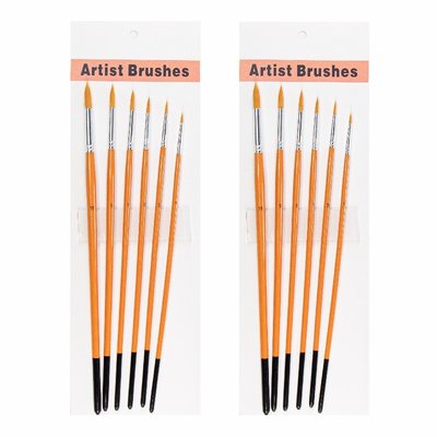 Copper Ferrule Artist Watercolour Brushes
