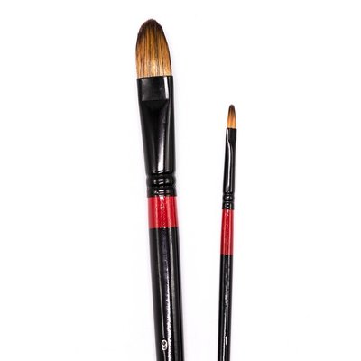 Oval Head Artist Oil Paint Brushes