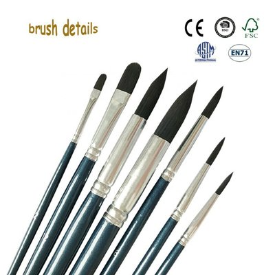 Mixed Sizes Synthetic Hair Artist Acrylic Paint Brushes