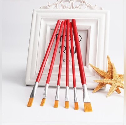 5 Pieces Angular Shader Artist Acrylic Paint Brushes