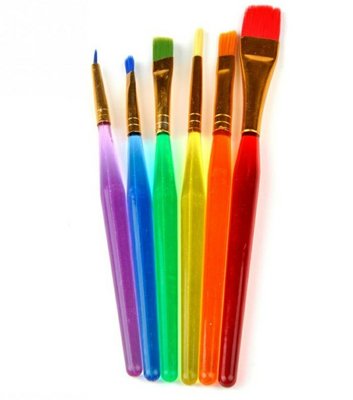 Kids 6PCS Paint Brushes For Acrylic Paint