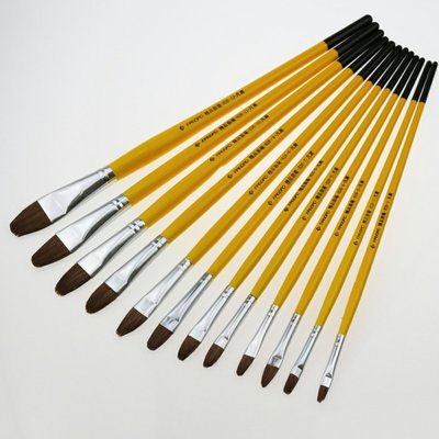 Bristle Hair Artist Acrylic Paint Brushes