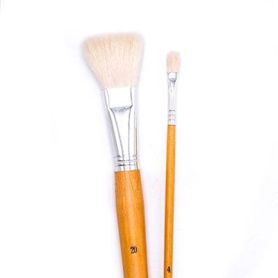 Flat Artist 9pcs Goat Hair Paint Brush Set