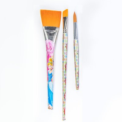 Nylon Golden Hair Copper Ferrule 35mm Artist Paint Brushes Set