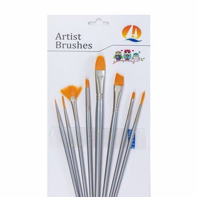 Nylon Copper Tube Nickel Plated Pearl Artist Paint Brushes Set