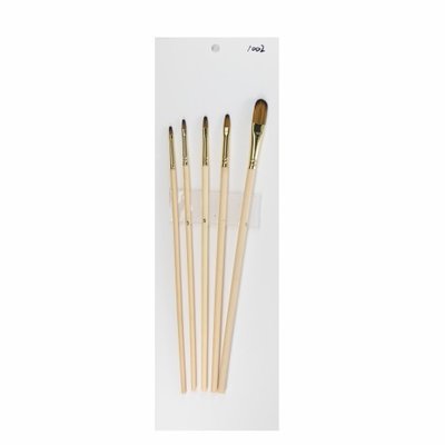 205mm Transparent Brown Nylon double colors Artist Paint Brushes Set