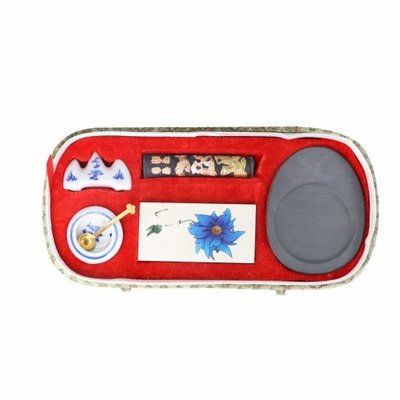 Scholar Four Jewels Brush Four Treasures Of Study Link Paper Inkstone Set